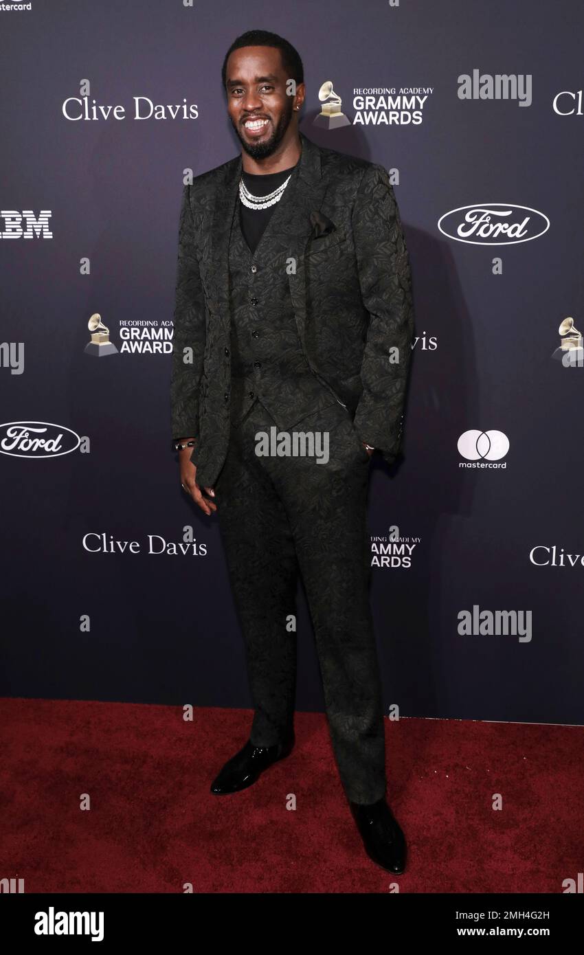 Sean Combs arrives at the Pre-Grammy Gala And Salute To Industry Icons ...