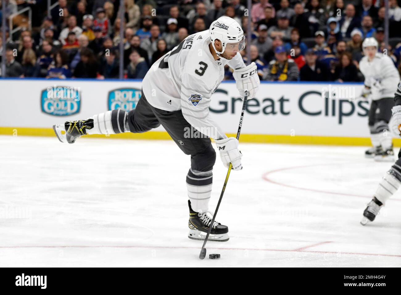 Columbus Blue Jackets defender Seth Jones plays in the NHL hockey All ...
