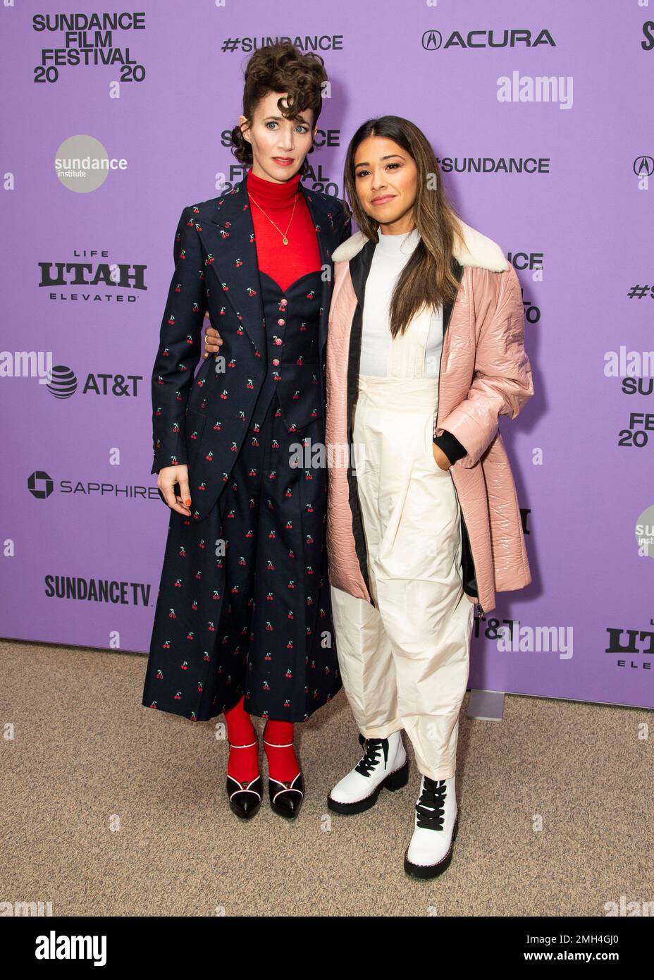 Writer/director Miranda July, left, and actress Gina Rodriguez attend ...