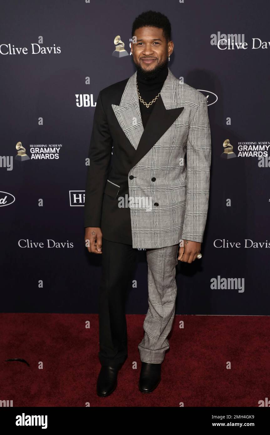 Usher arrives at the Pre-Grammy Gala And Salute To Industry Icons at ...