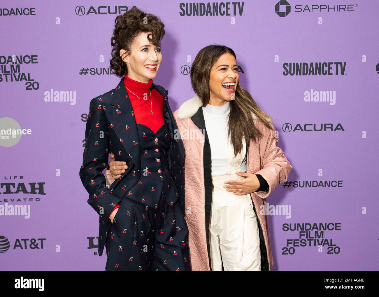 Writer/director Miranda July, left, and actress Gina Rodriguez attend ...