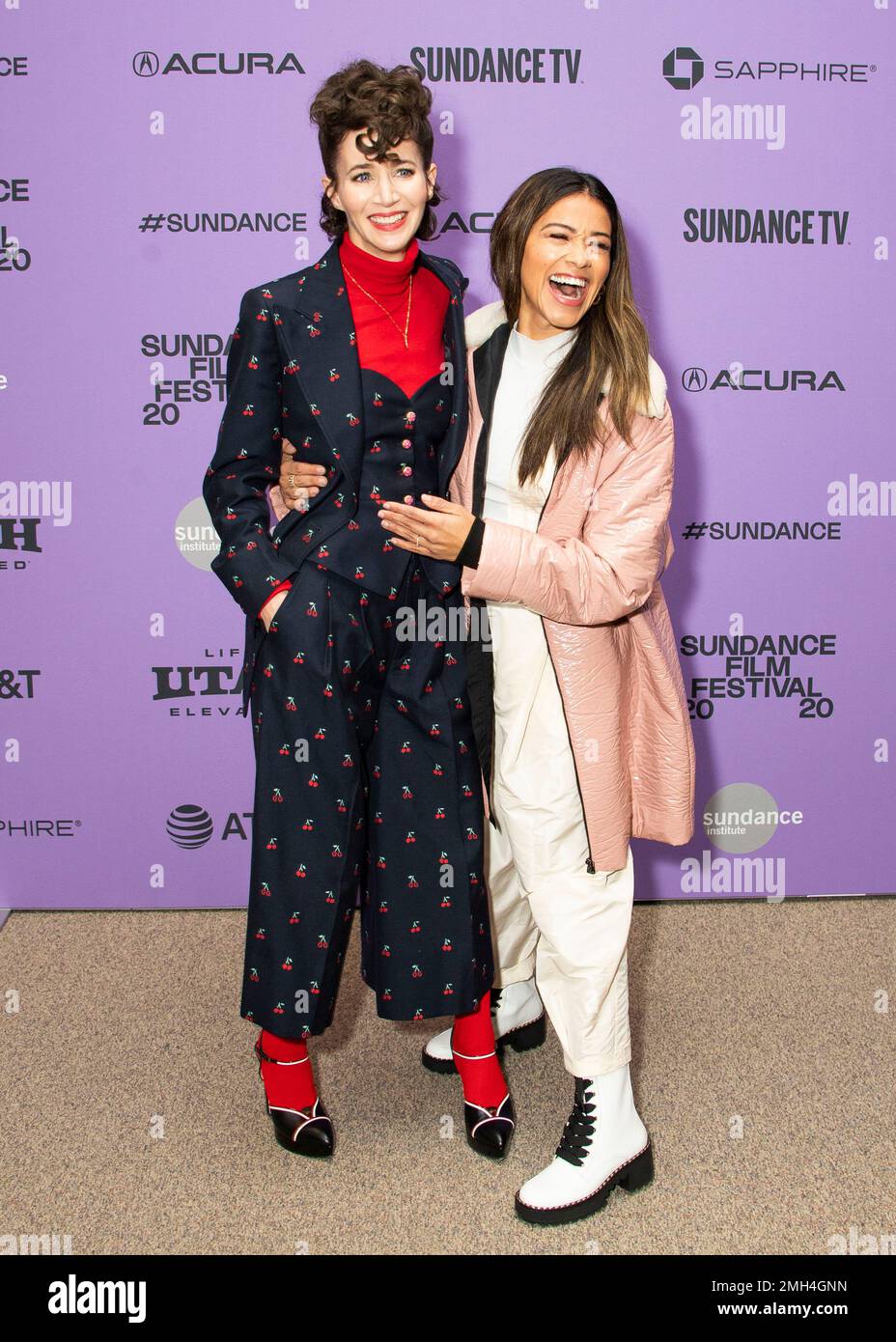 Writer/director Miranda July, left, and actress Gina Rodriguez attend ...