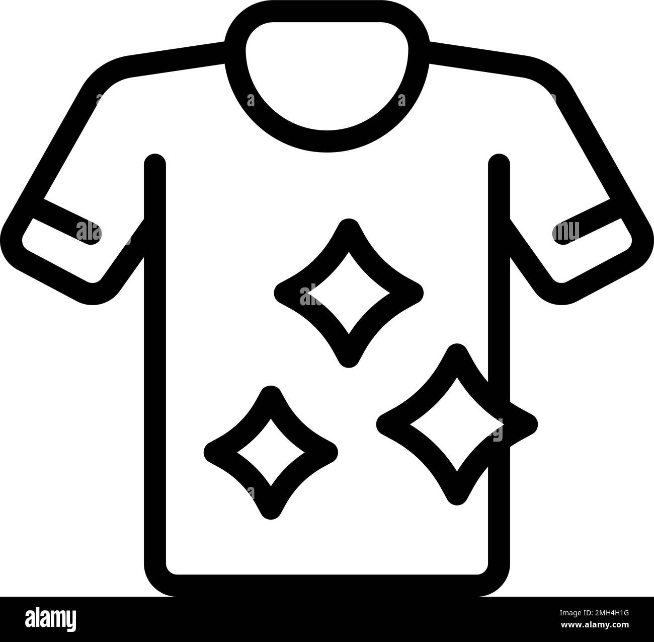 Clean shirt icon outline vector. Front fashion. Cotton uniform Stock ...