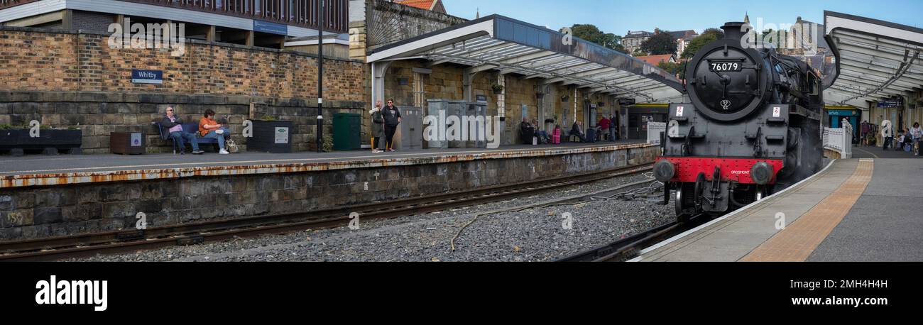 Railway steam at Whitby station, North Yorkshire, UK Stock Photo - Alamy