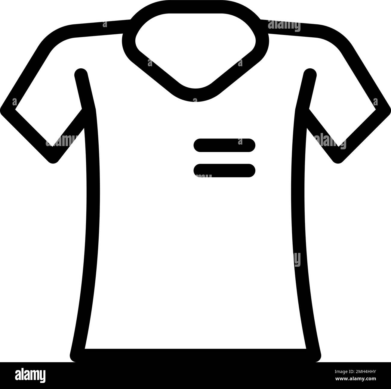 Shirt model icon outline vector. Front short. Top uniform Stock Vector ...