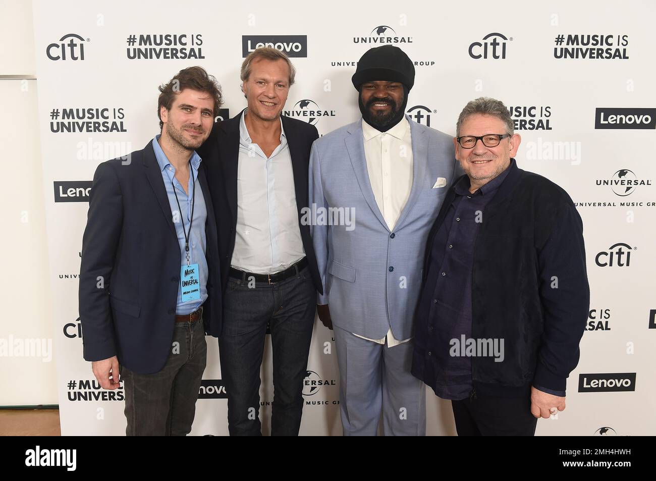 Bertil David, Olivier Nusse, Gregory Porter and Sir Lucian Grainge ...