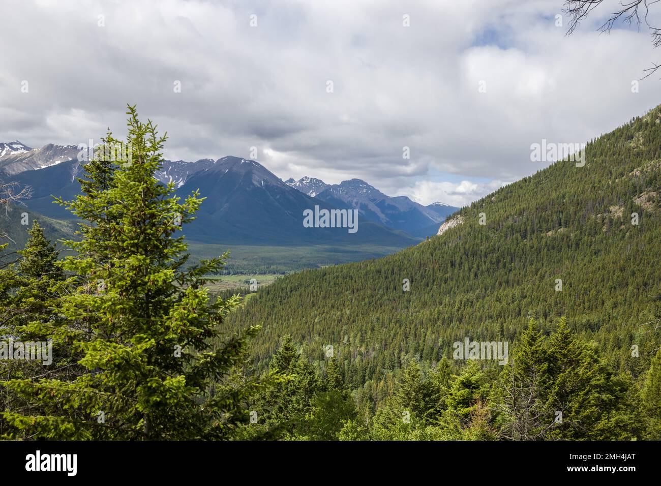Tourism. Active recreation in mountains and lake in Banff National Park ...