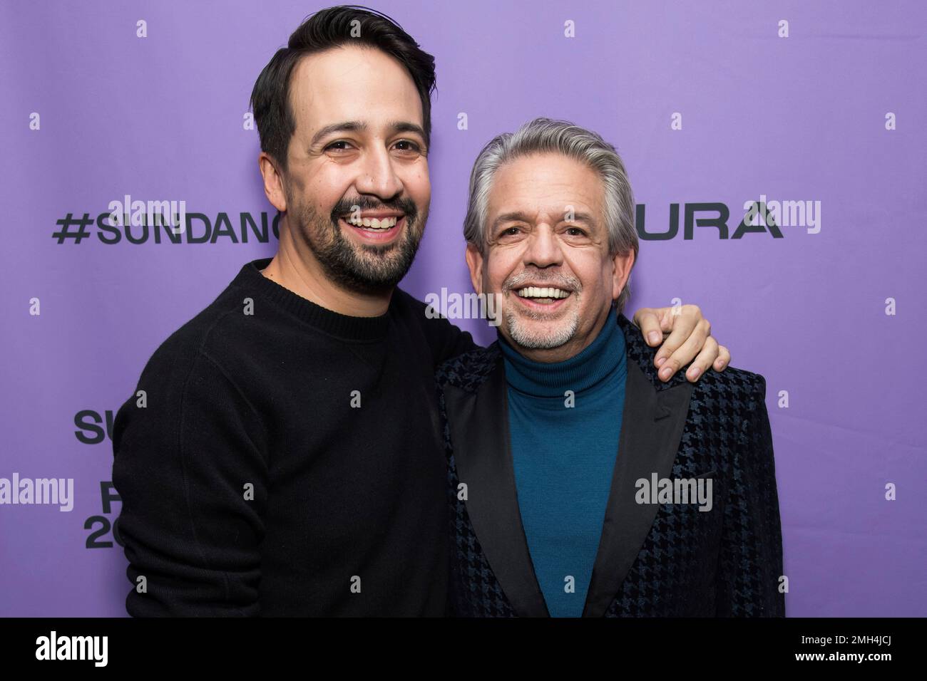 Lin-Manuel Miranda, left, and Luis Miranda attend the premiere of ...