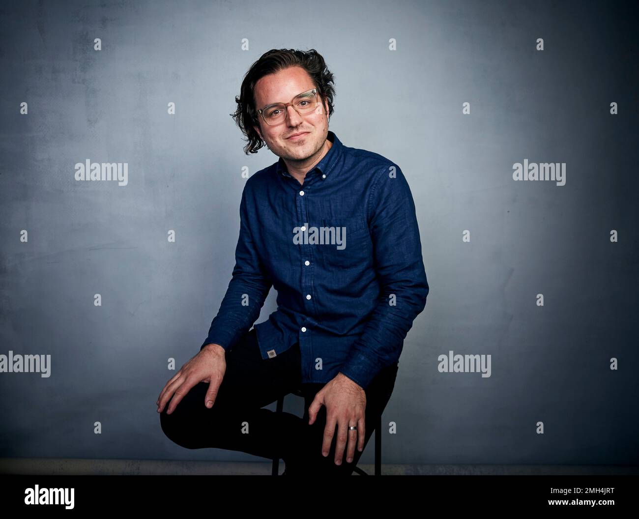 Writer Andy Siara poses for a portrait to promote the film "Palm ...