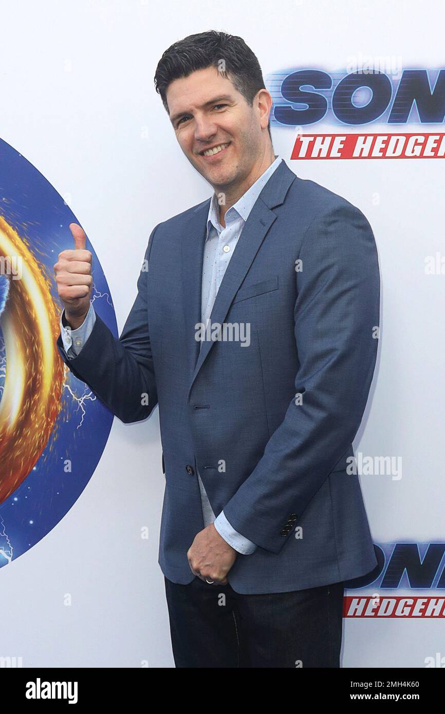 Director Jeff Fowler arrives at the LA Premiere of "Sonic The Hedgehog ...
