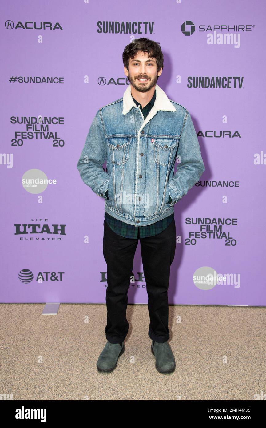 Actor Logan Lerman attends the premiere of "Shirley" at the Eccles ...