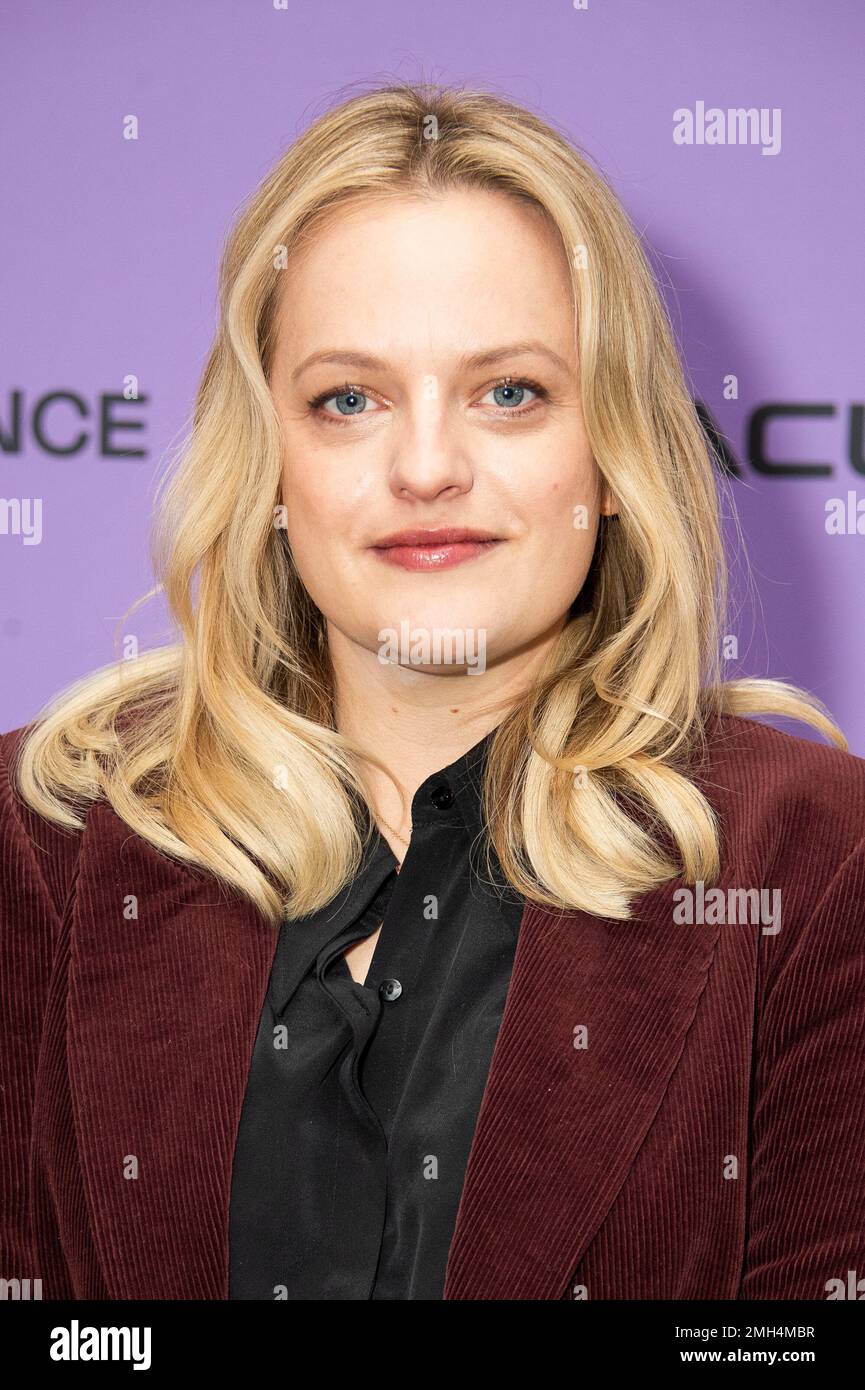 Actress Elisabeth Moss attends the premiere of "Shirley" at the Eccles ...
