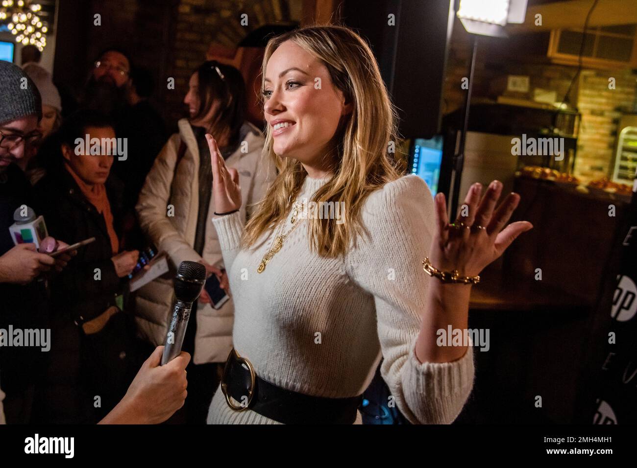 Olivia Wilde attends the premiere of "Wake Up" at Chefdance during the ...