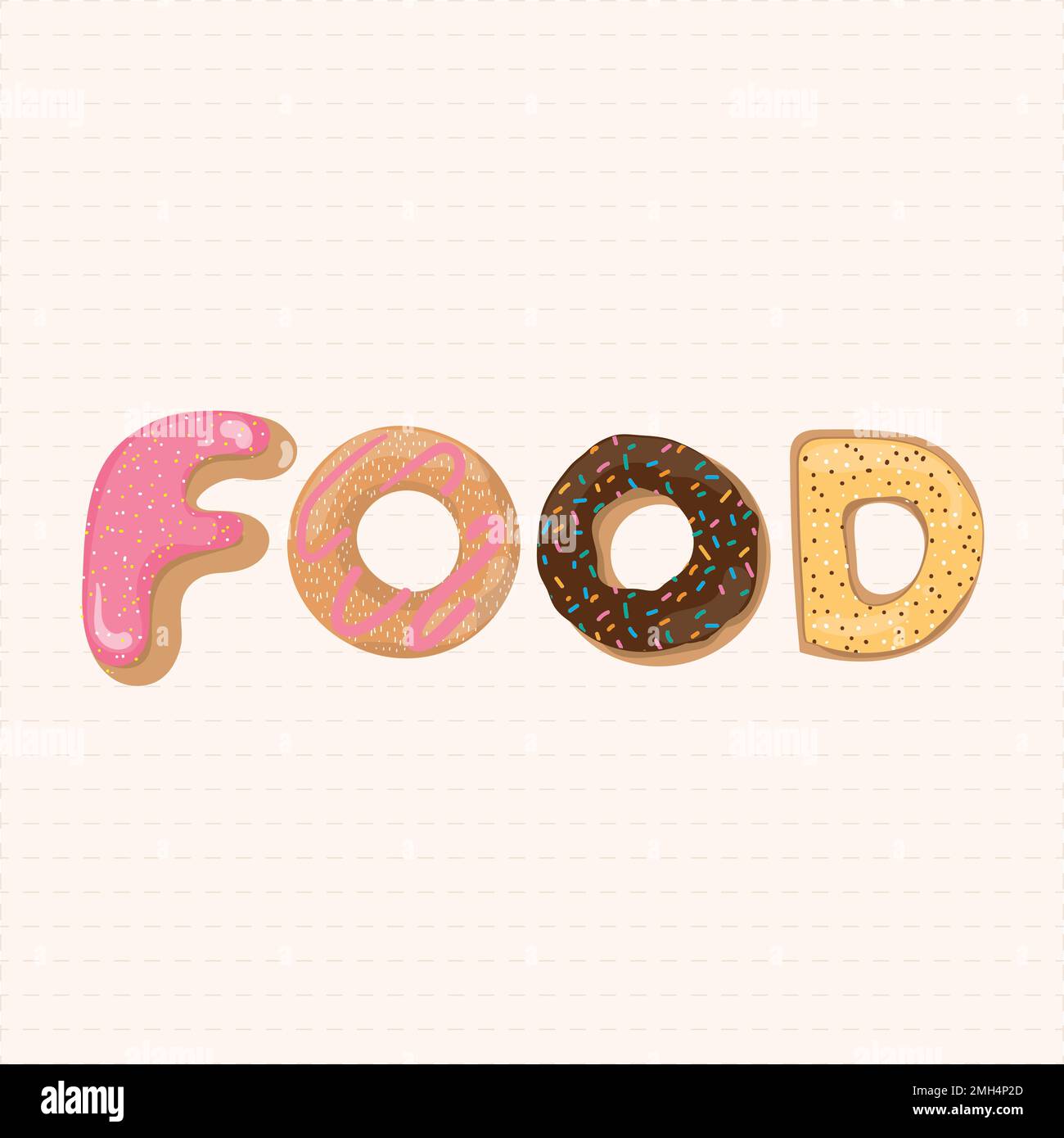 Word donut Stock Vector Images - Alamy