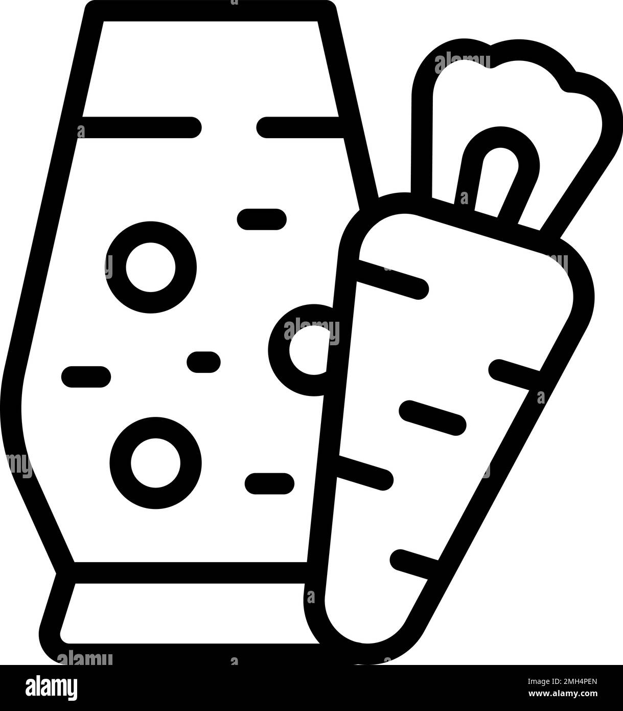 Fresh carrot icon outline vector. Fruit juice. Drink food Stock Vector ...