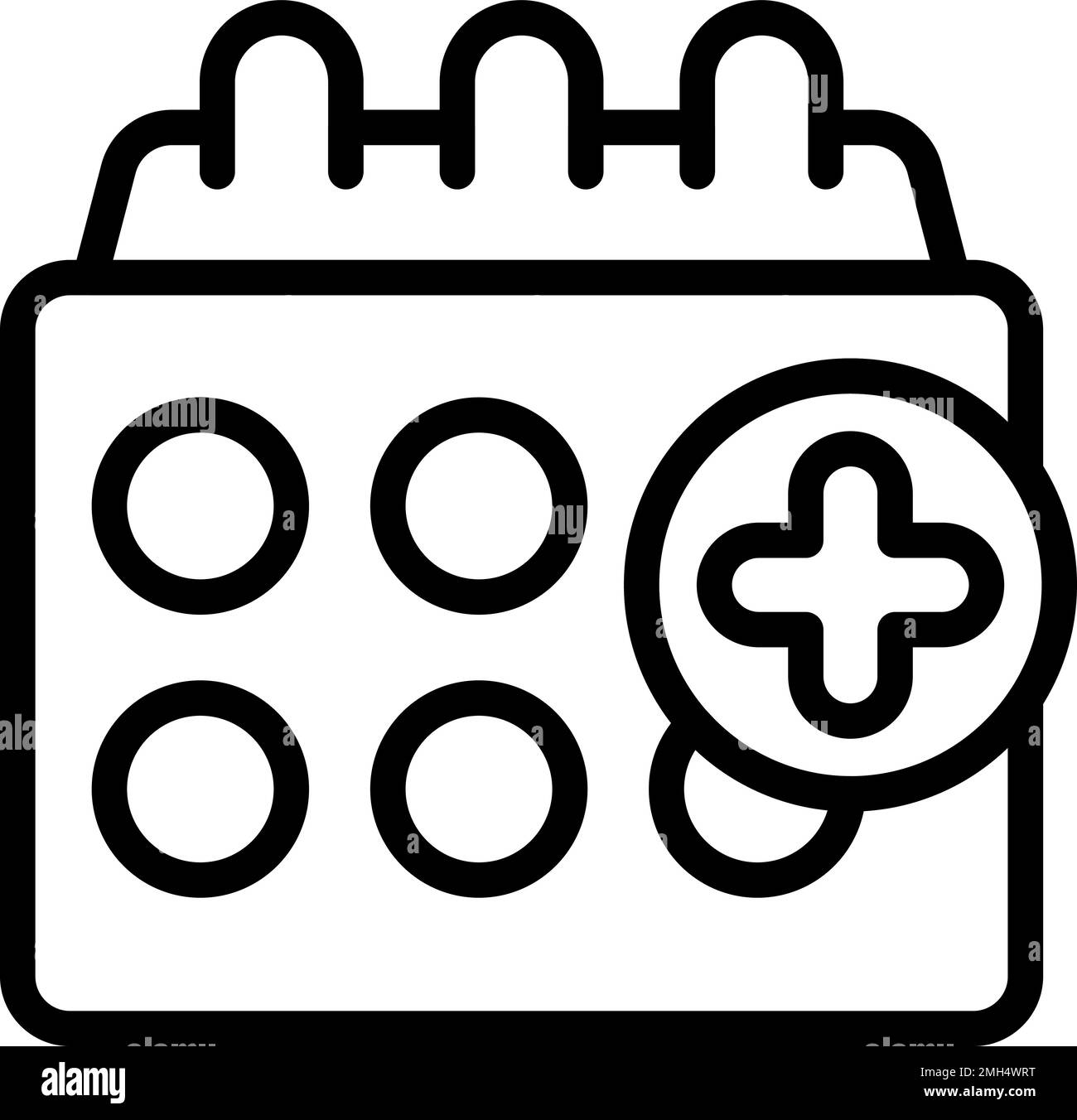 Clinic calendar icon outline vector. Hospital room. Medical patient Stock Vector Image & Art - Alamy