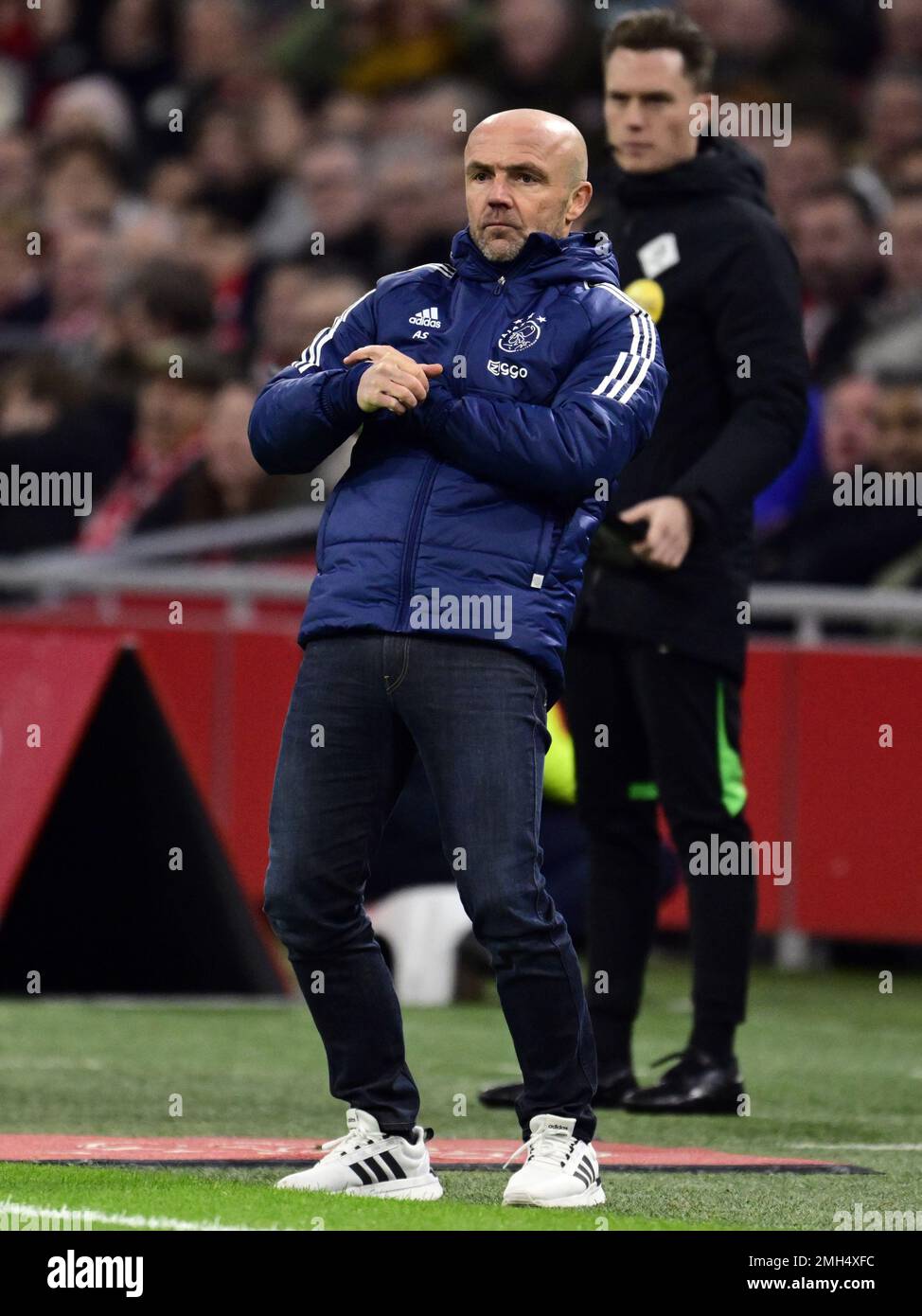 AMSTERDAM - Ajax coach Alfred Schreuder during the Dutch premier league ...