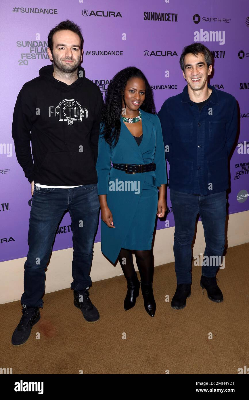 Head of Acquisitions at BAC Films, Alexis Hofmann, from left, Director ...