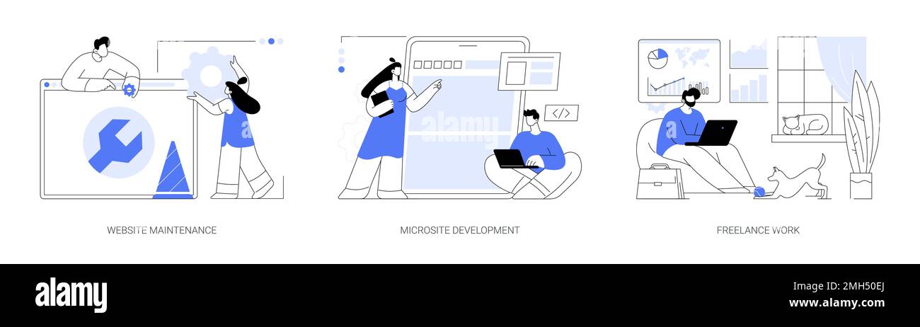 Frontend Development Abstract Concept Vector Illustrations Stock Vector Image And Art Alamy