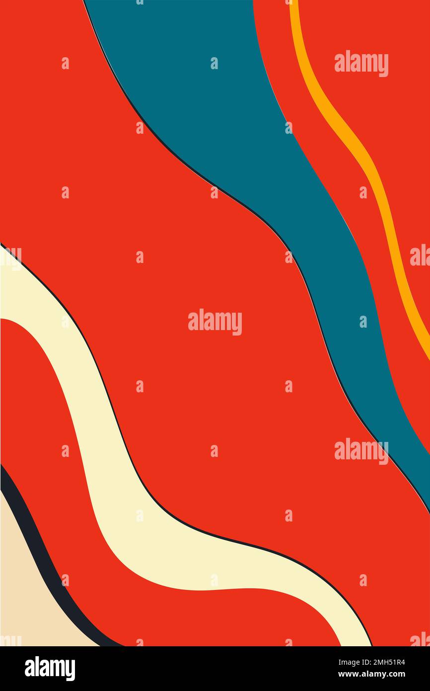 Abstract modern groovy templates with organic shape . Minimalistic ...