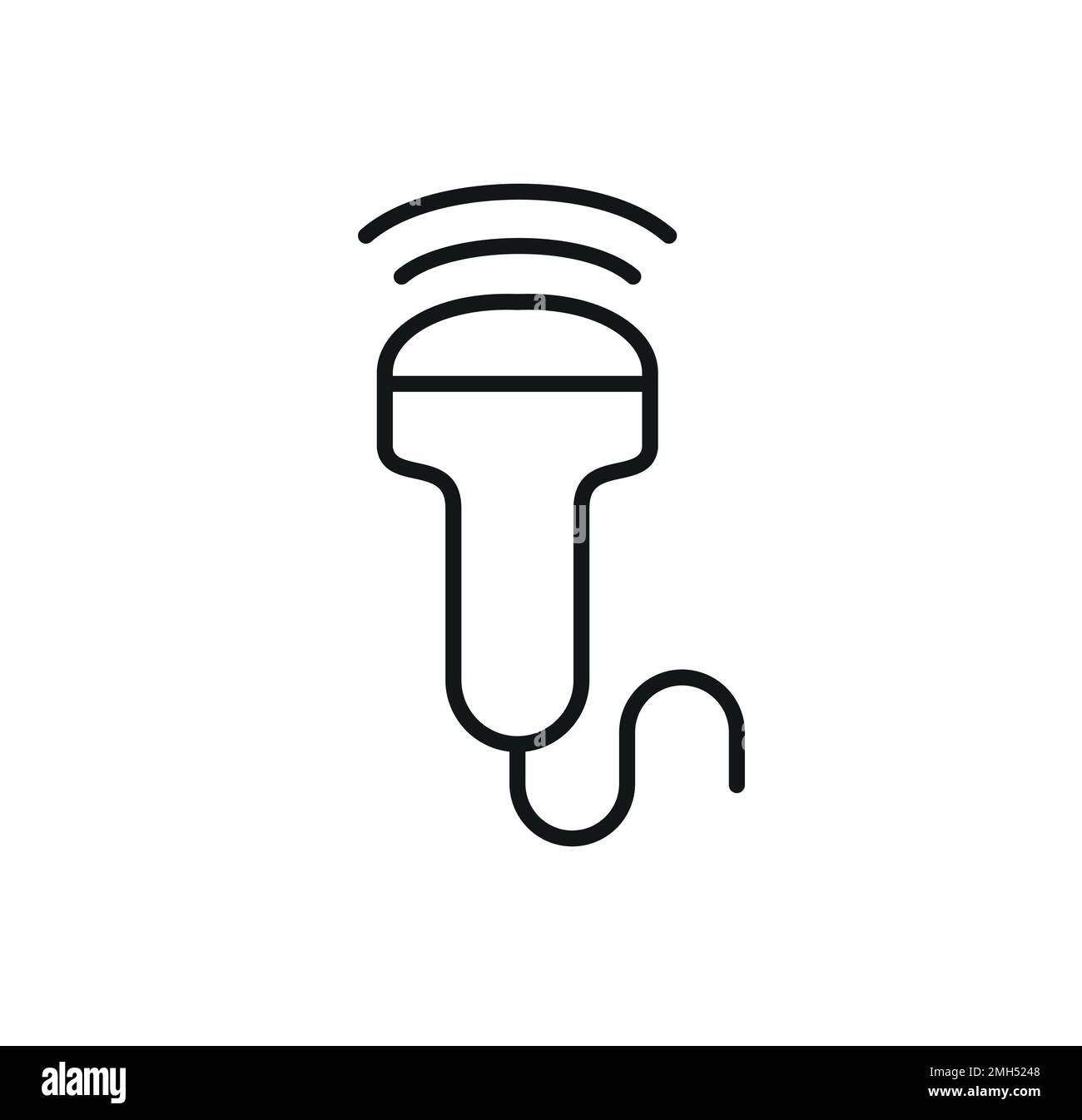 Ultrasonic device icon. Outline ultrasonic device vector icon for web ...