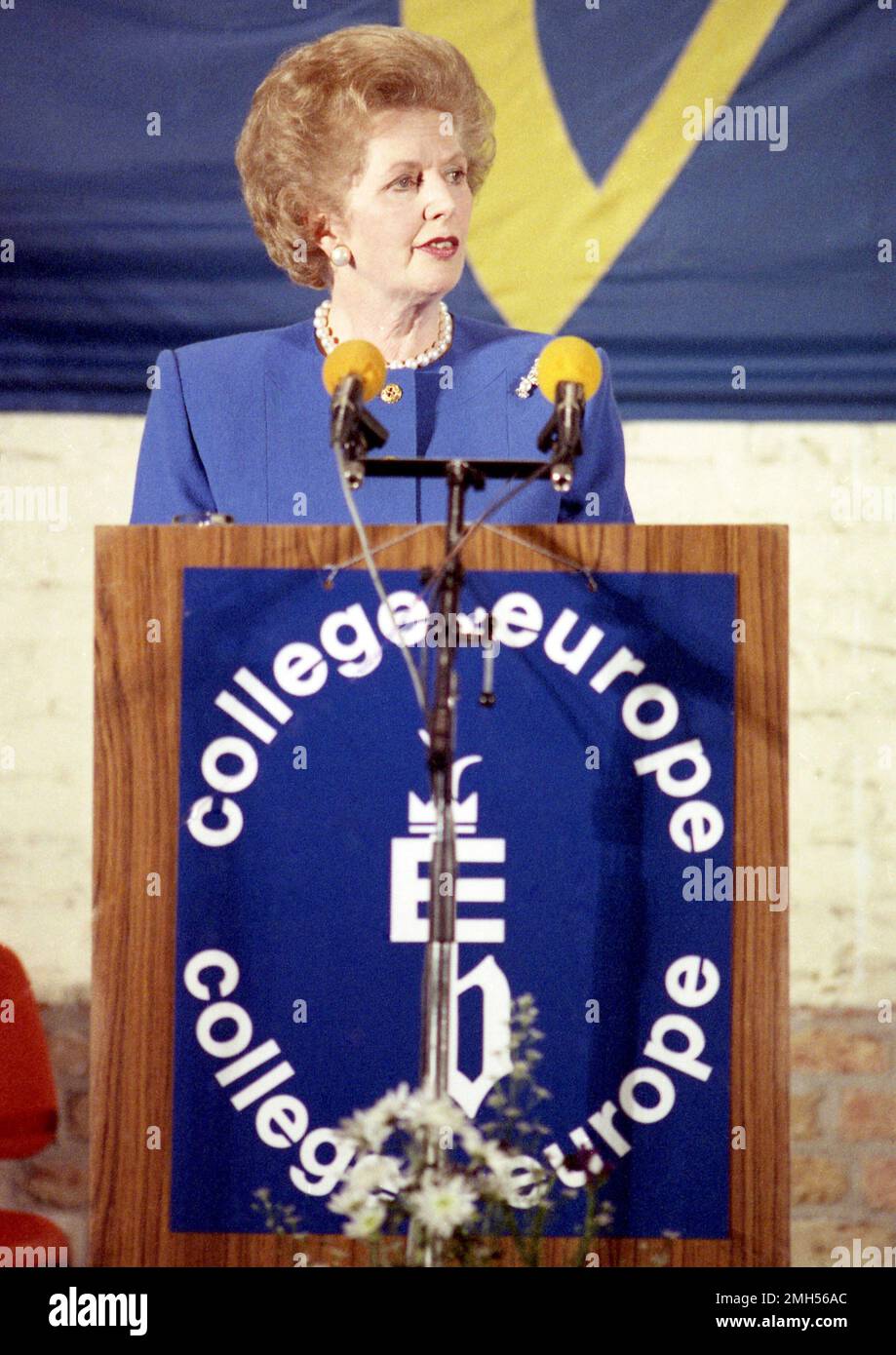 FILE - In this Sept. 20, 1988 file photo, British Prime Minister ...