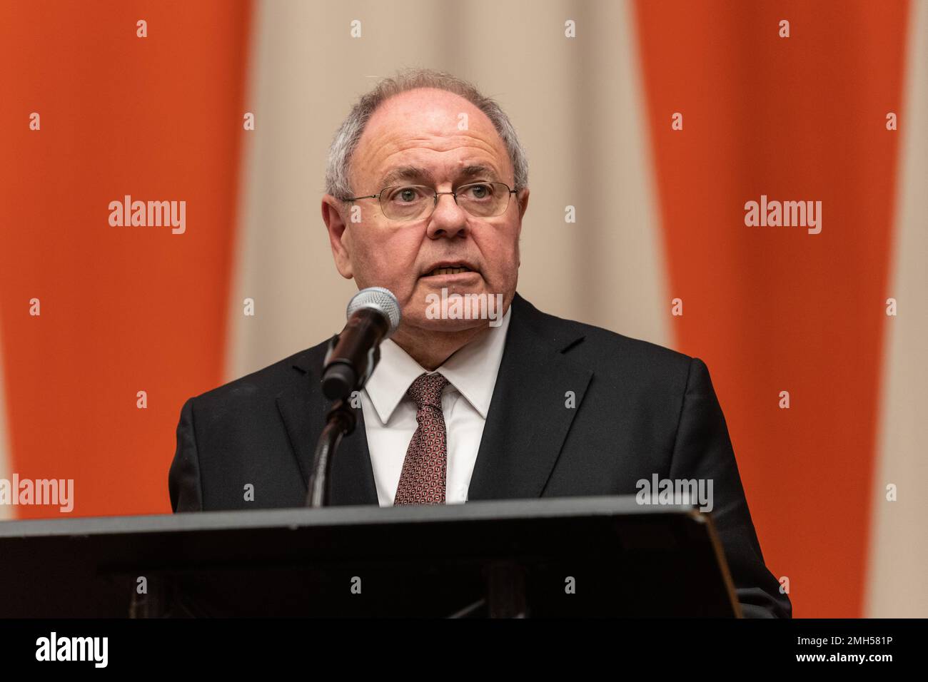 Dani Dayan, Chairman of Yad Vashem speaks during The Yad Vashem Book of ...