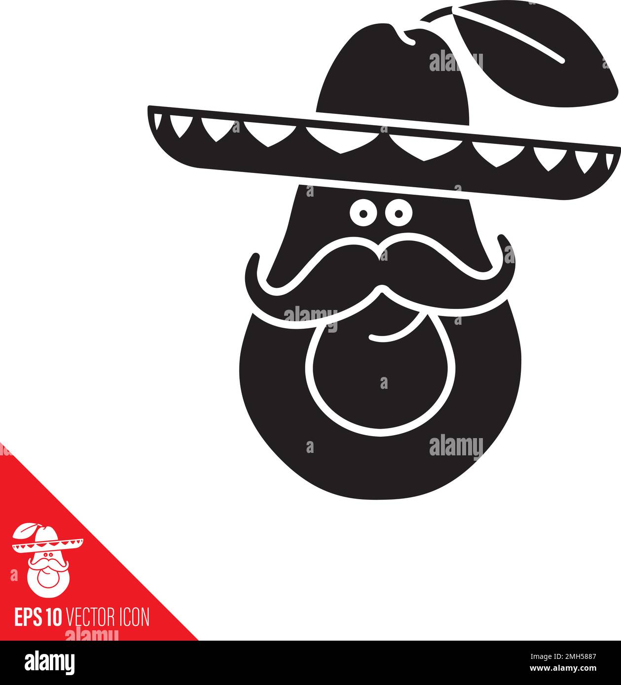 Mexican mustache cartoon character hi-res stock photography and images ...