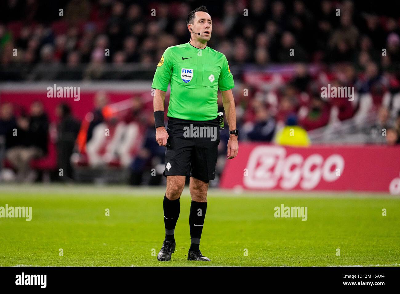 AMSTERDAM, NETHERLANDS - JANUARY 26: referee Dennis Higler during the ...