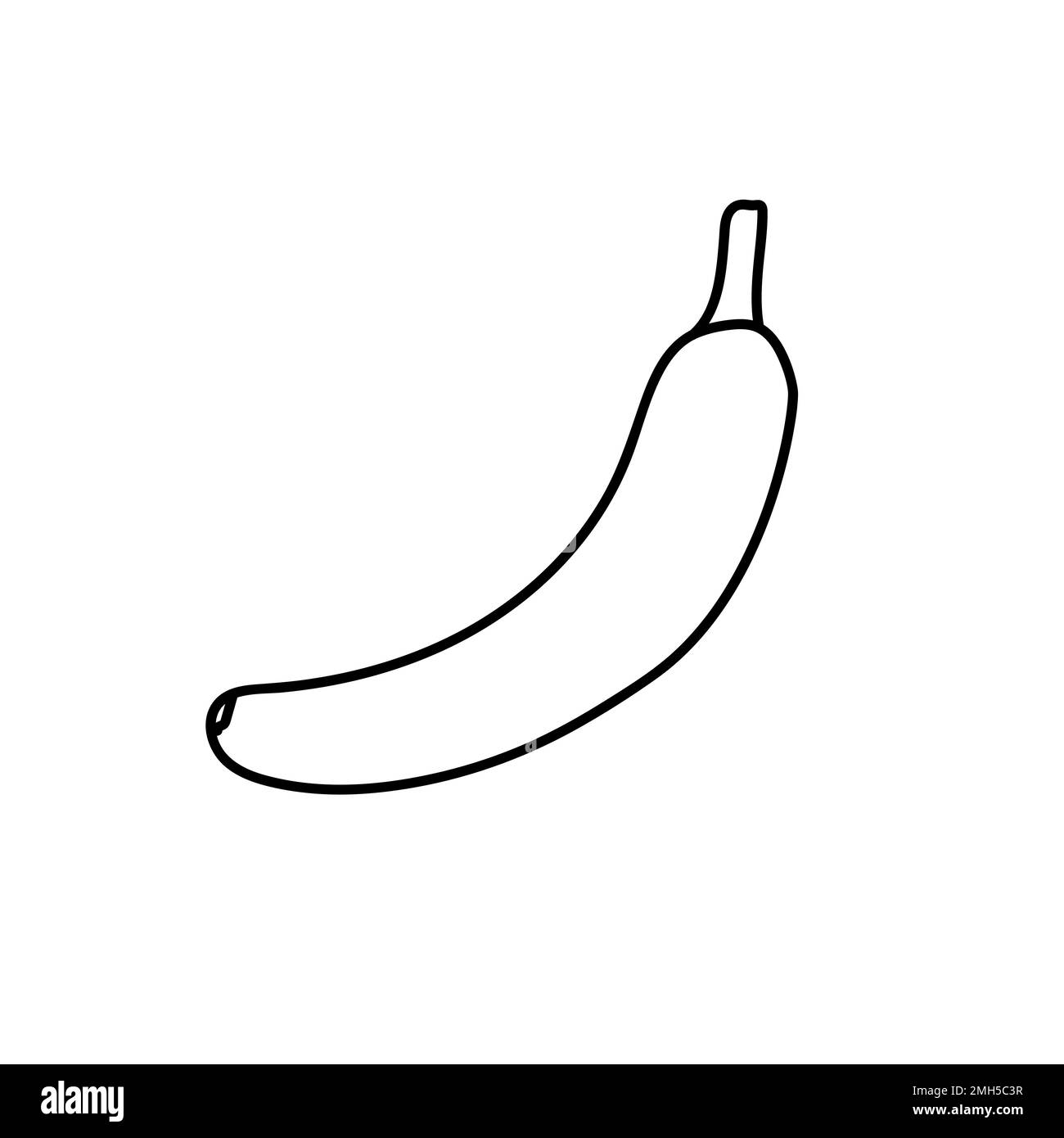 Banana icon in doodle sketch lines icon Stock Vector Image & Art - Alamy