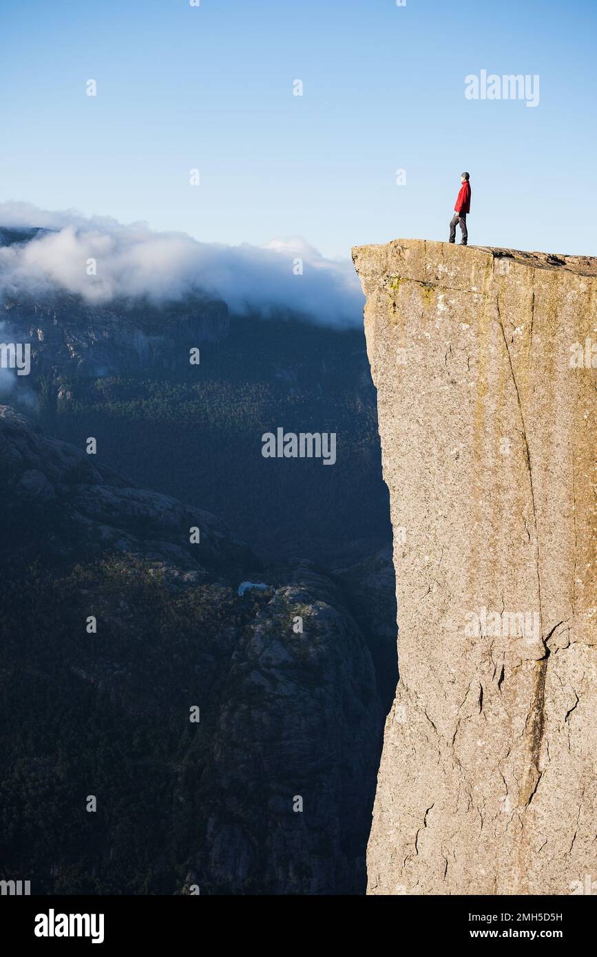 Preikestolen - amazing cliff in Norway.Pulpit Rock, the most famous ...