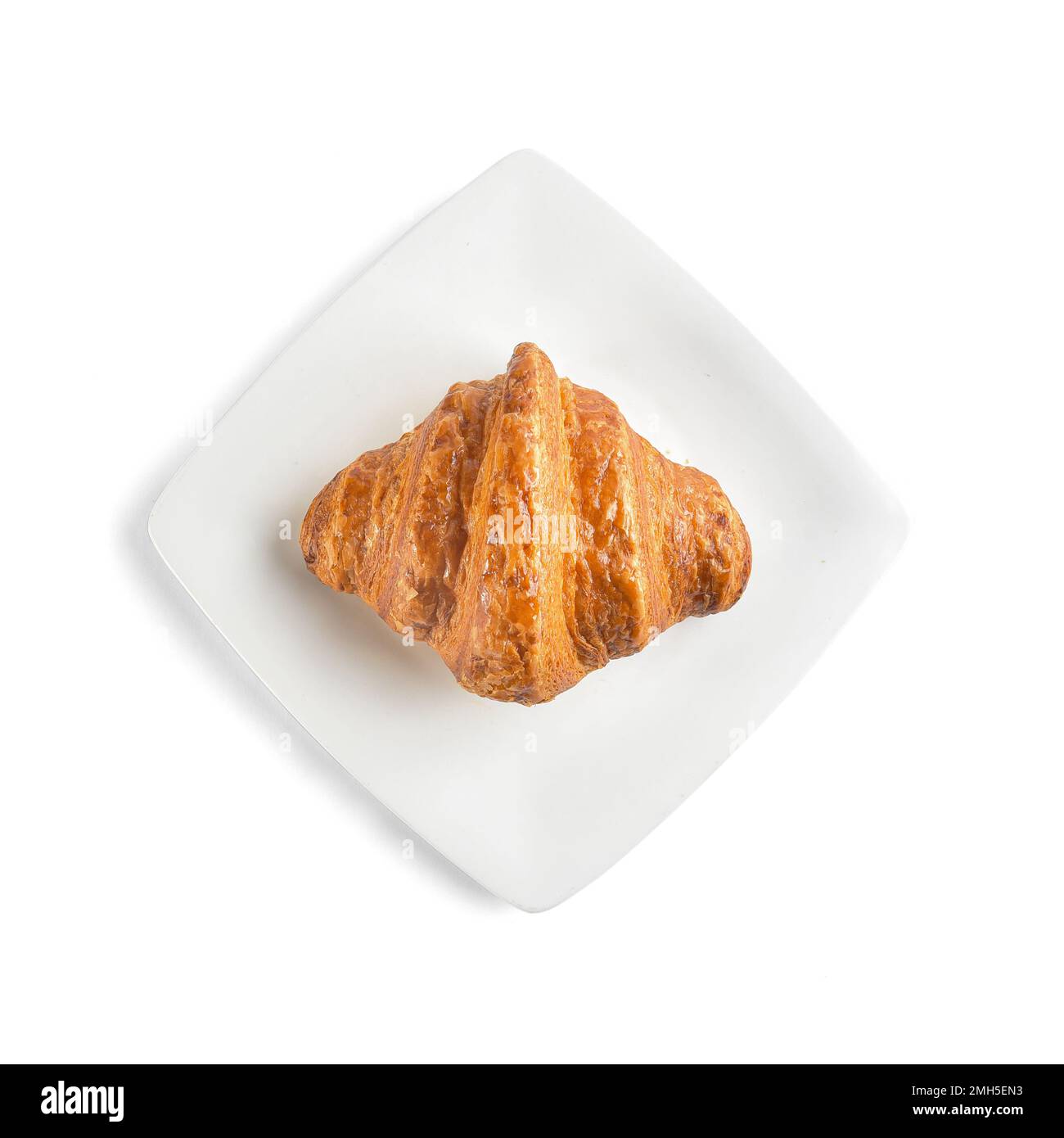 Croissant in American style. Unlike French style one, the bread is ...