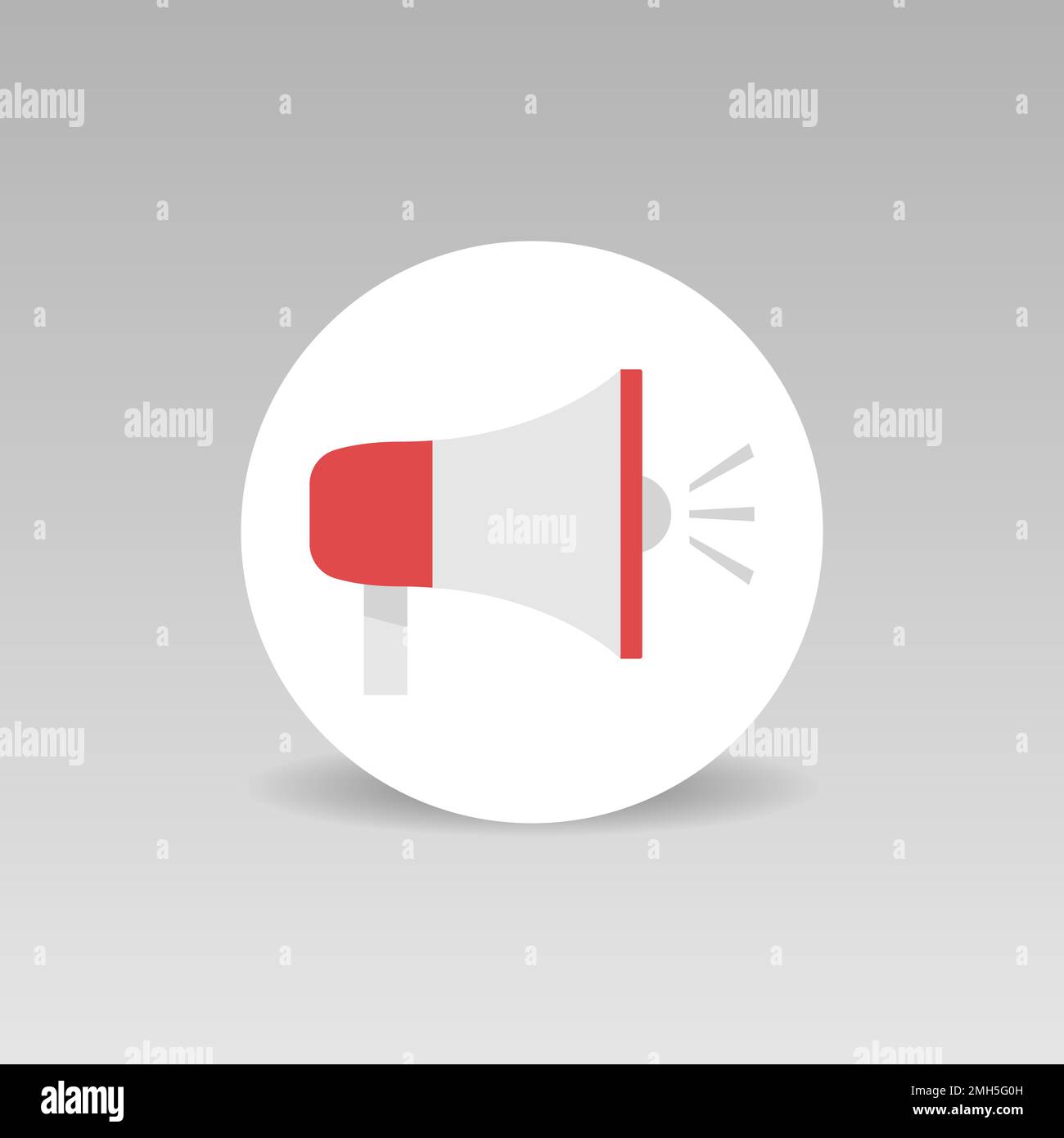 Speaker vector icon. Loudspeaker sign. Shout symbol Stock Vector Image ...