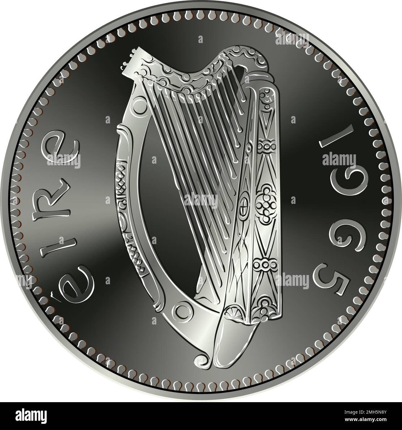 Pre decimal coins Stock Vector Images - Alamy