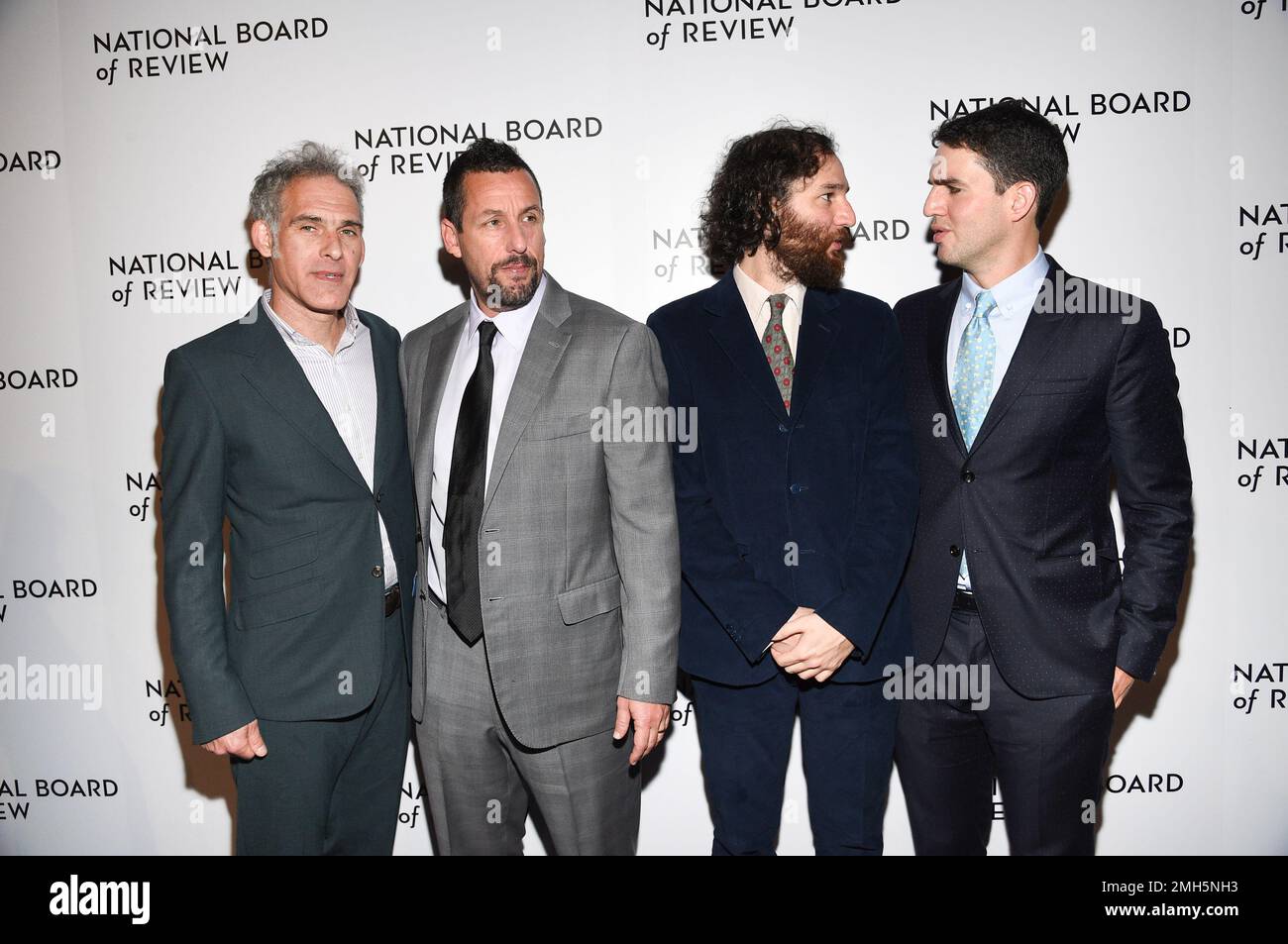 Ronald Bronstein, left, Adam Sandler, Josh Safdie and Benny Safdie ...