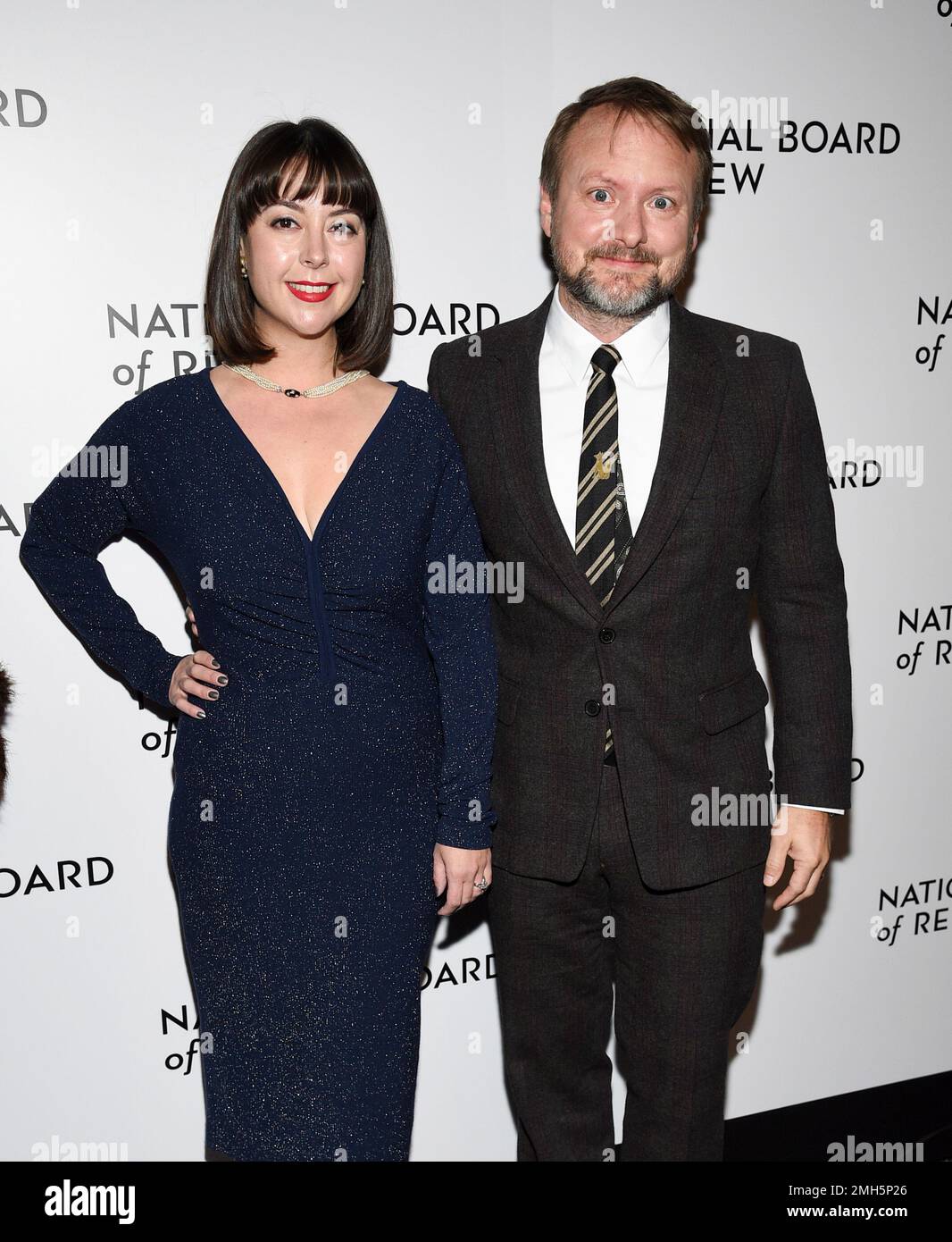 Filmmaker Rian Johnson, right, and wife Karina Longworth attend the ...
