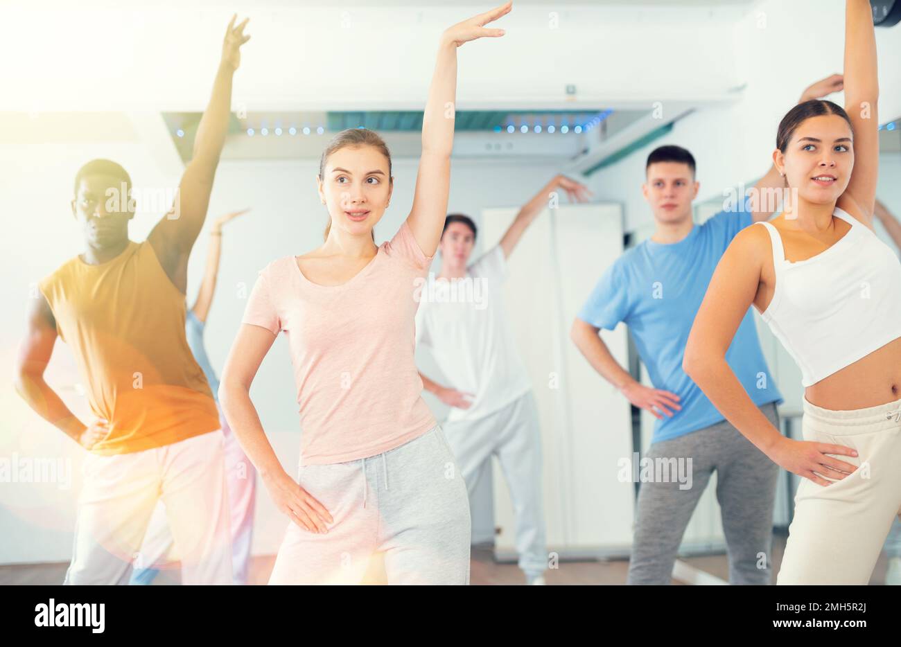 Woman steps studio hi-res stock photography and images - Alamy