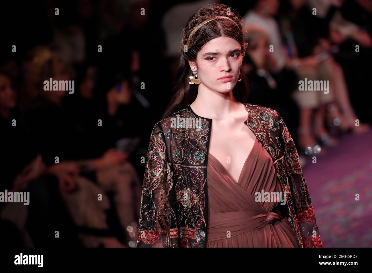 A model wears a creation for the Dior Haute Couture Spring/Summer 2020 ...