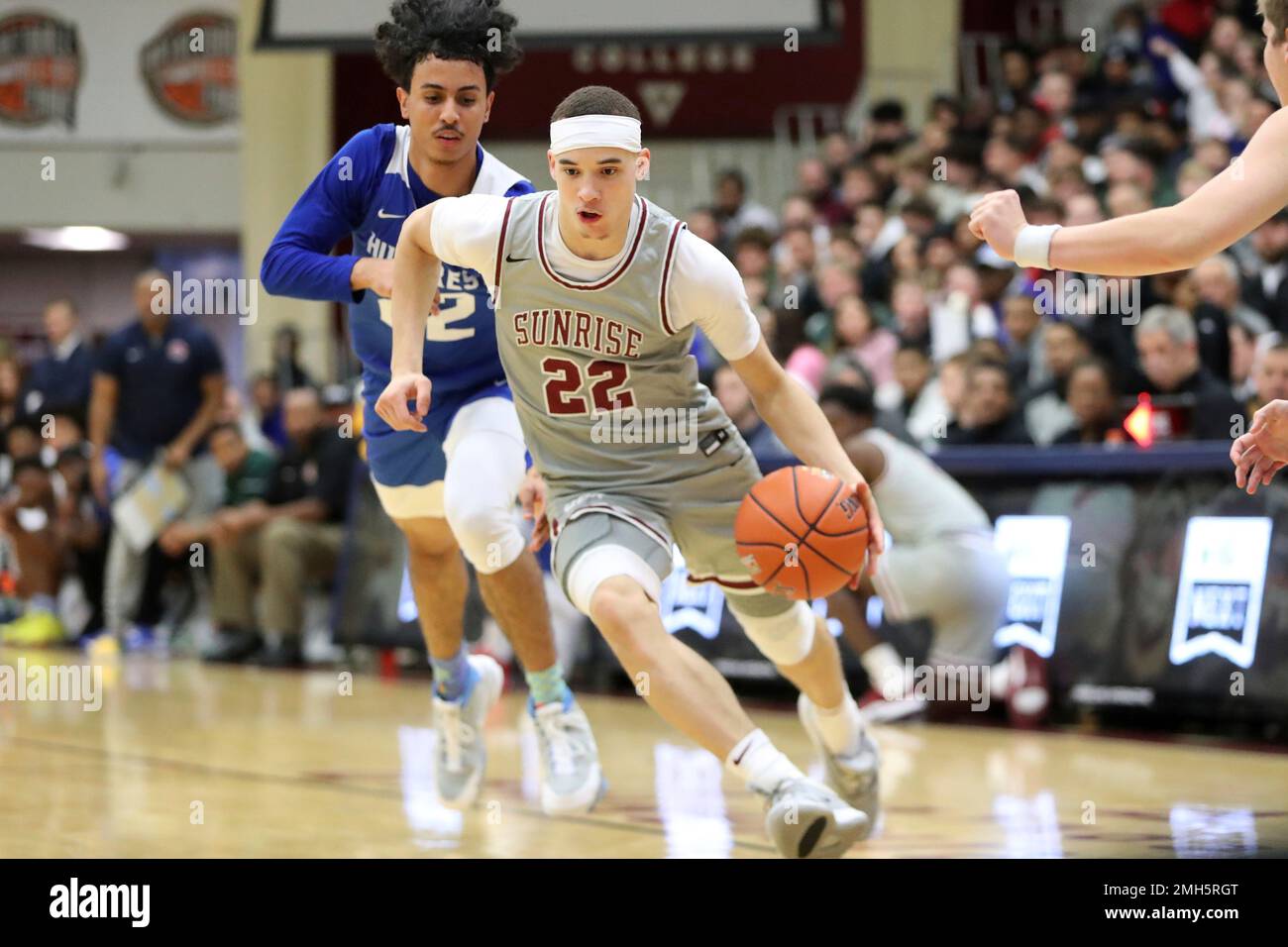 Sunrise Christian Academy's Jayden Stone #22 in action against ...