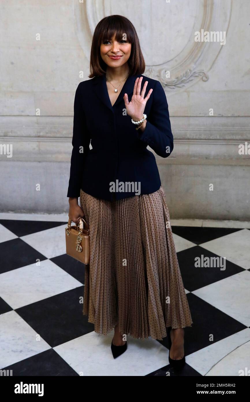 Actress, model and singer Kat Graham poses before Dior Haute Couture ...