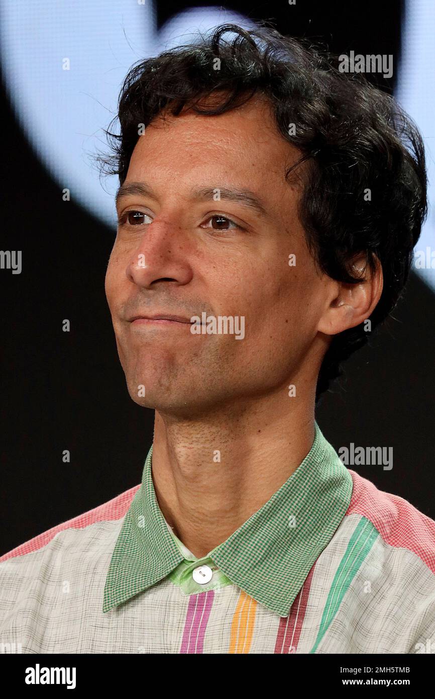 Danny Pudi speaks at the "Mythic Quest: Raven's Banquet" panel during ...