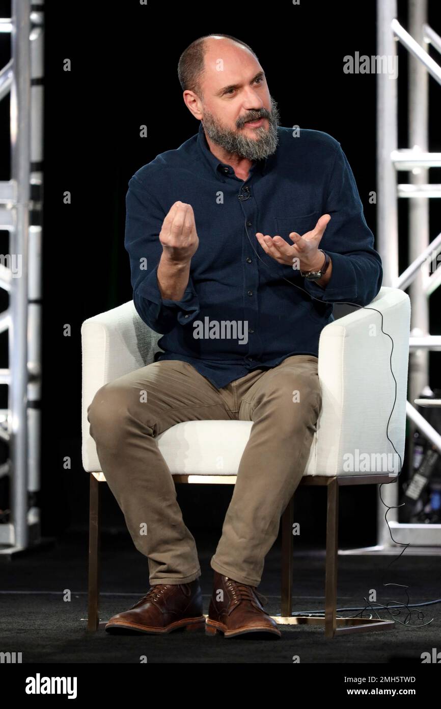 Loren Bouchard speaks at the "Central Park" panel during the Apple+ TCA ...