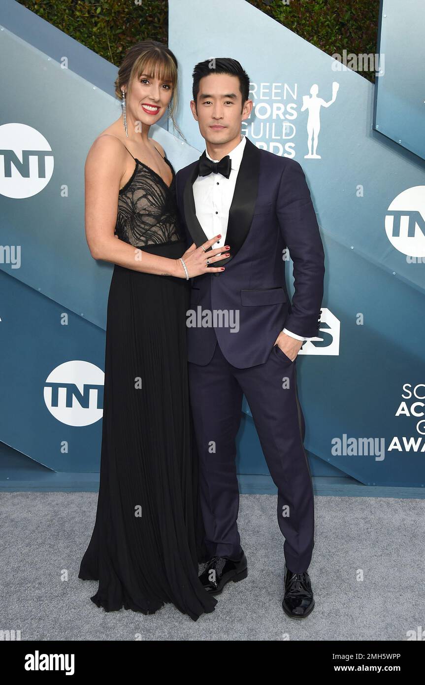 Richelle Moh, left, and Mike Moh arrive at the 26th annual Screen ...