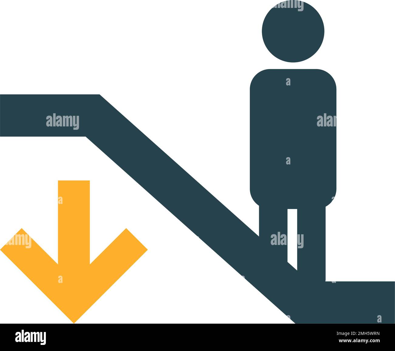electric stairs down signal infographic Stock Vector Image & Art - Alamy