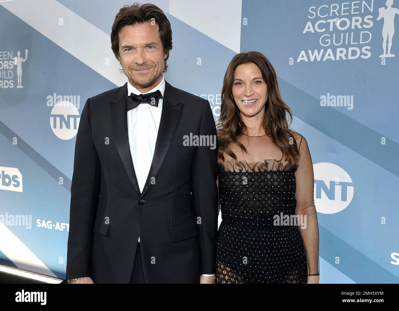 Jason Bateman, left, and Amanda Anka arrive at the 26th annual Screen ...