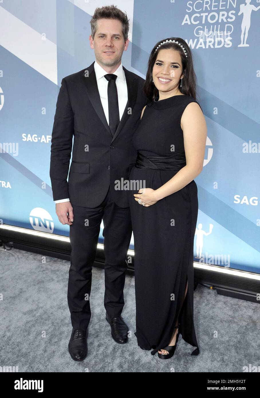 Ryan Piers Williams, left, and America Ferrera arrive at the 26th ...