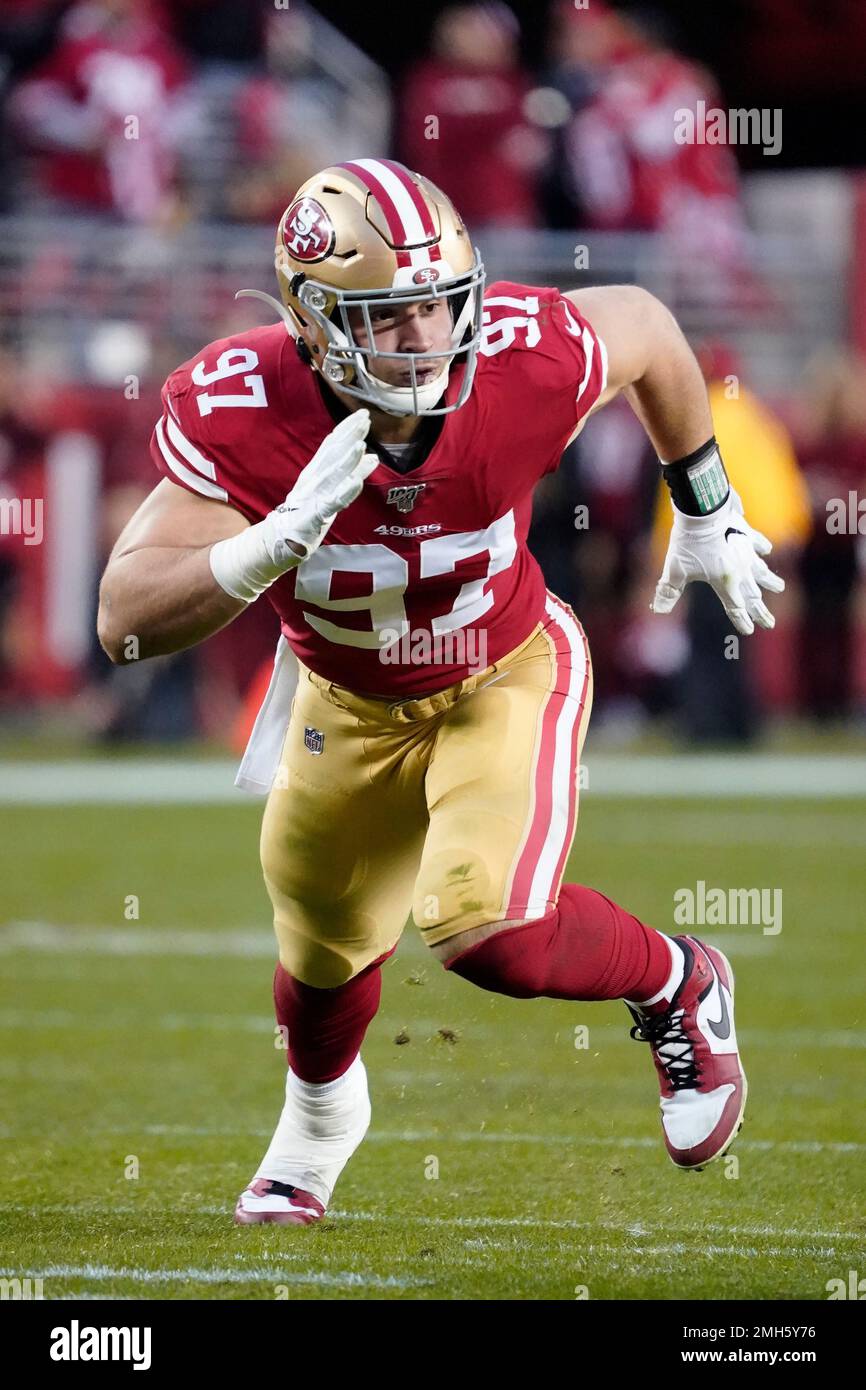 San Francisco 49ers defensive end Nick Bosa (97) in action against the ...