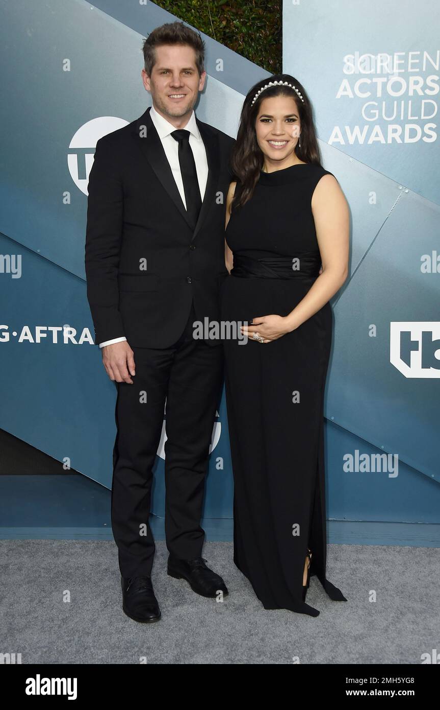 Ryan Piers Williams, left, and America Ferrera arrive at the 26th ...