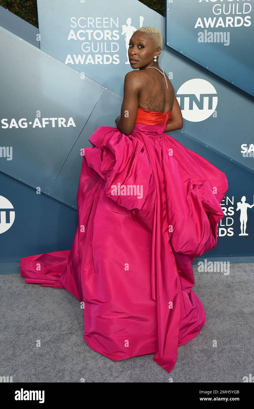 Cynthia Erivo arrives at the 26th annual Screen Actors Guild Awards at ...