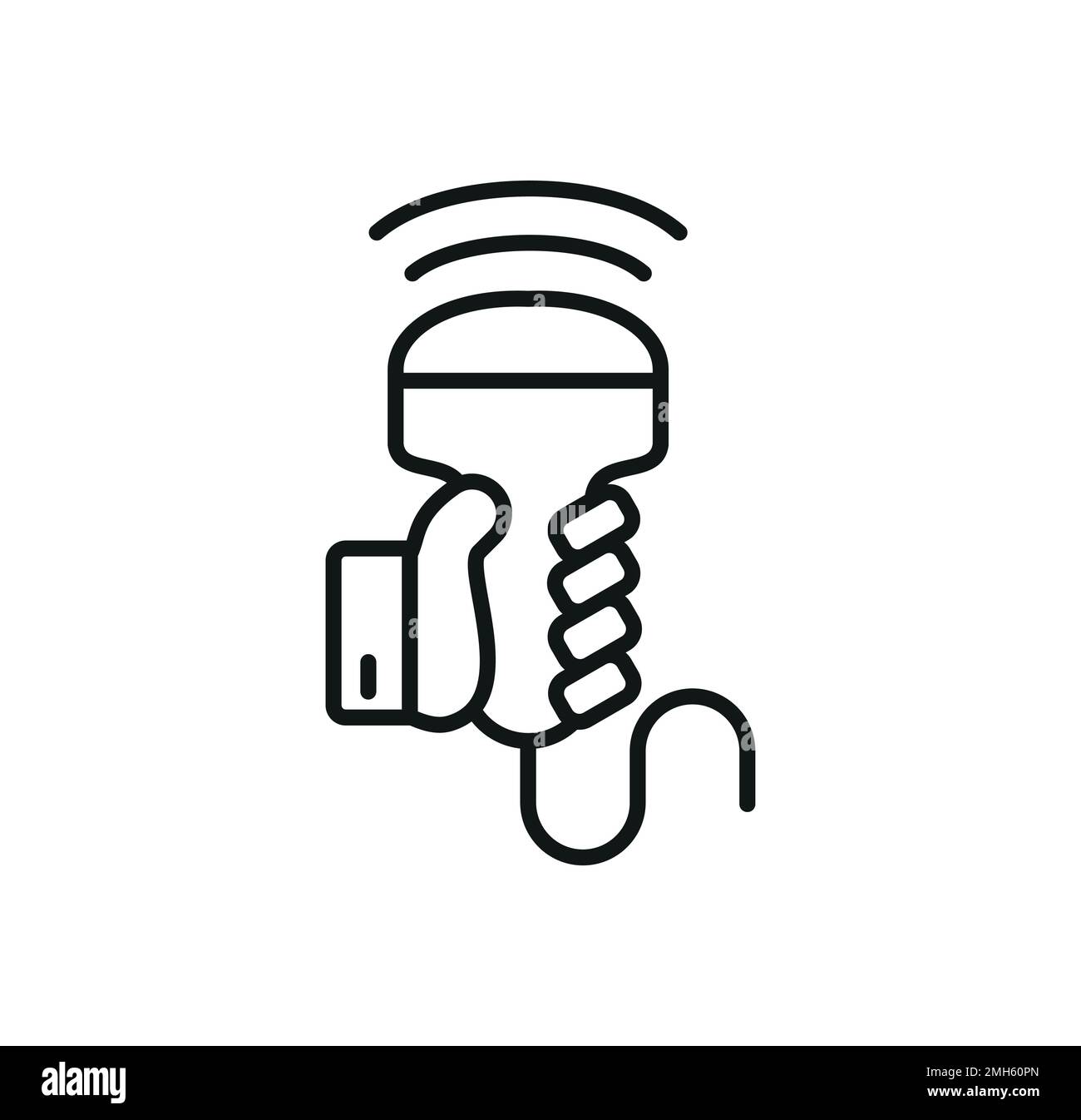 Ultrasonic device icon. Outline ultrasonic device vector icon for web ...